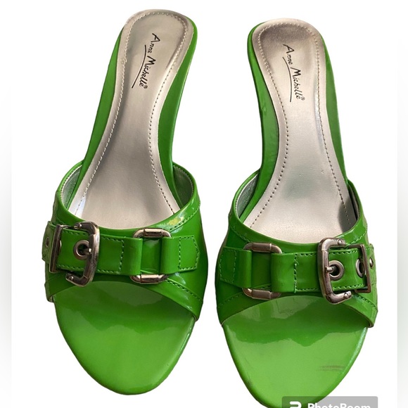 Anne Michelle | Shoes | Anne Michelle Kitten Heel Slide In 9 | Poshmark